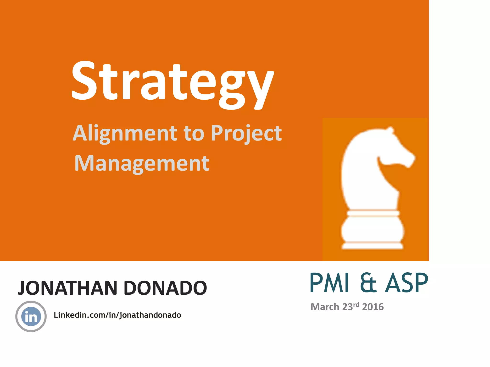 Business Strategy & Alignment to Project Management | PPT