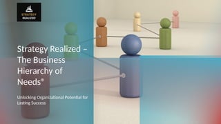 Strategy Realized - The Business Hierarchy of Needs® | PPT