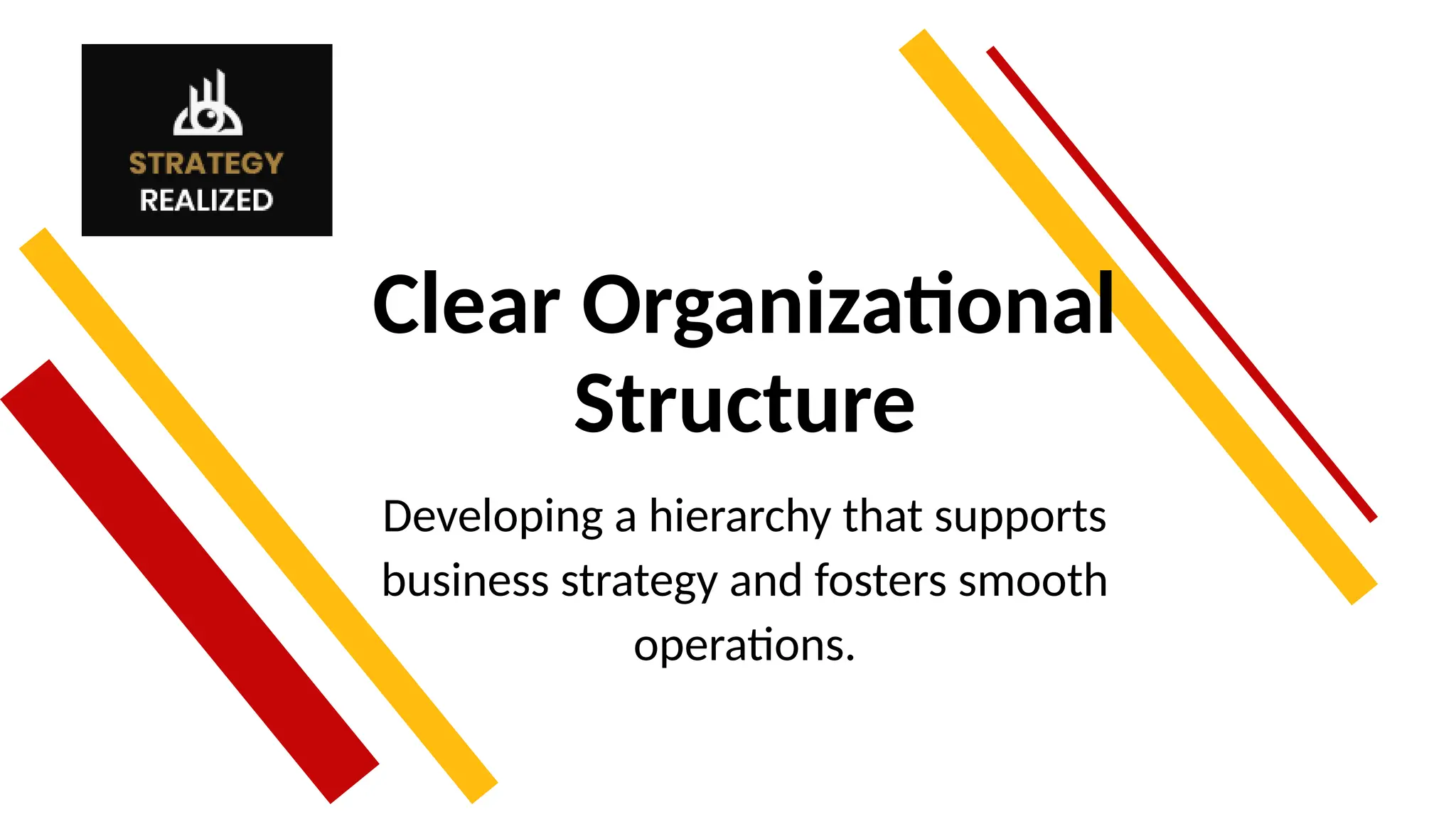Strategy Realized Level 1 Business Hierarchy | PPT
