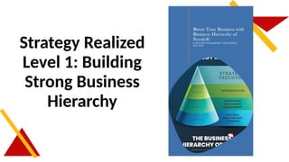Strategy Realized Level 1 Business Hierarchy | PPT
