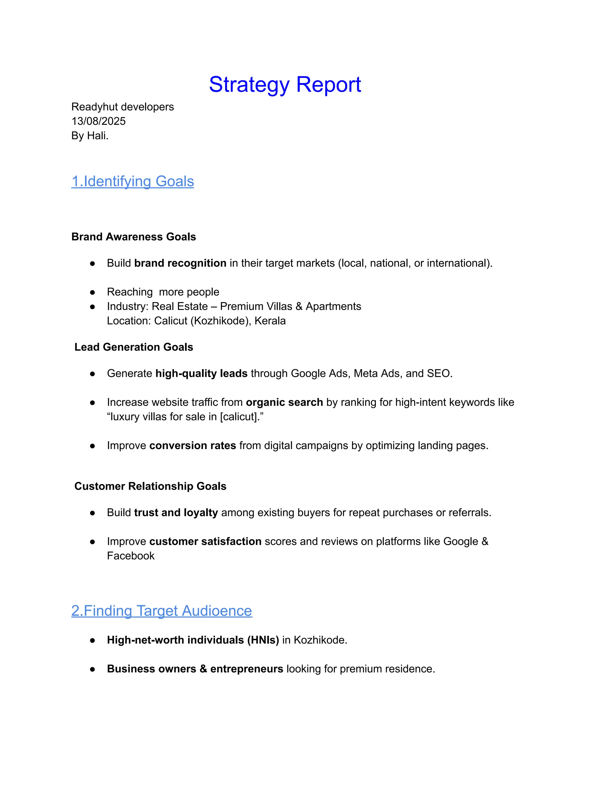 Best Villas in Calicut with Readyhut Developers | PDF