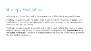 Strategy review, evaluation and control | PPTX