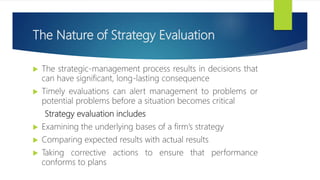 Strategy review, evaluation, and control | PPTX