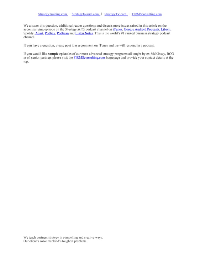 Strategy study w0 8 | PDF | Management Consulting Industry | Industries