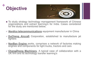 Strategy & Technology management- China Case Study | PPTX