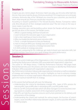 "Translating Strategy to Measureable Actions... from PowerPoint to ...