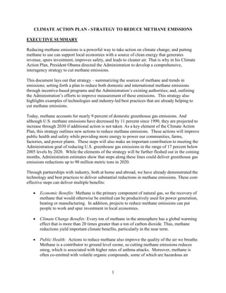 Strategy to Reduce Methane Emissions | PDF