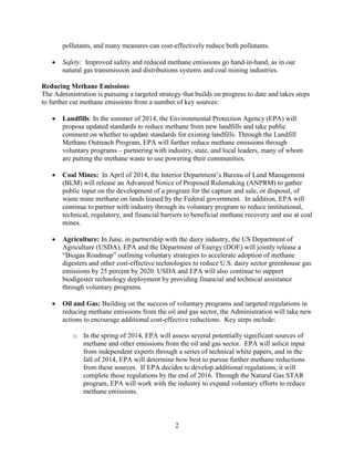 Strategy to Reduce Methane Emissions | PDF