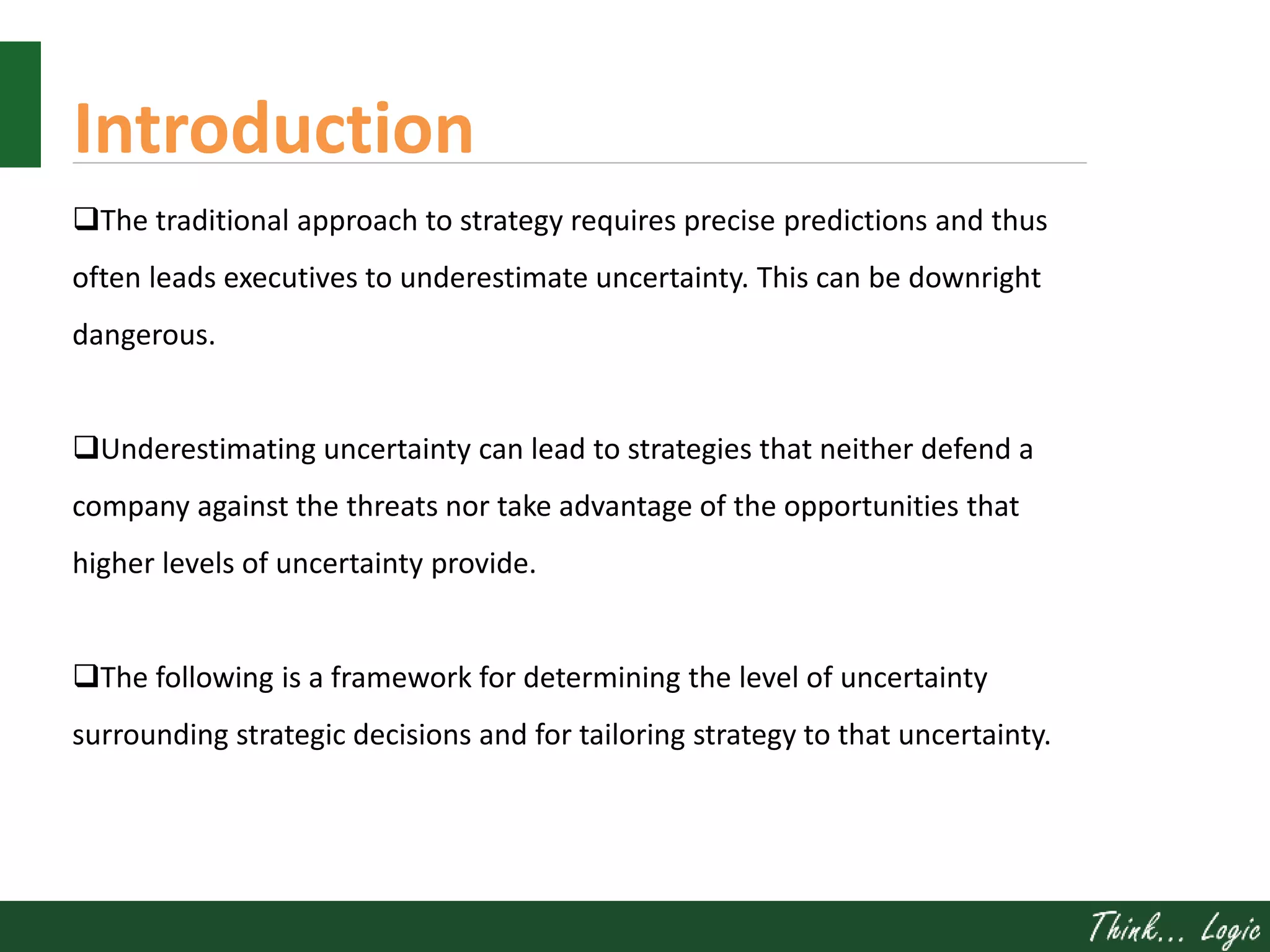 Strategy under uncertainty | PPT