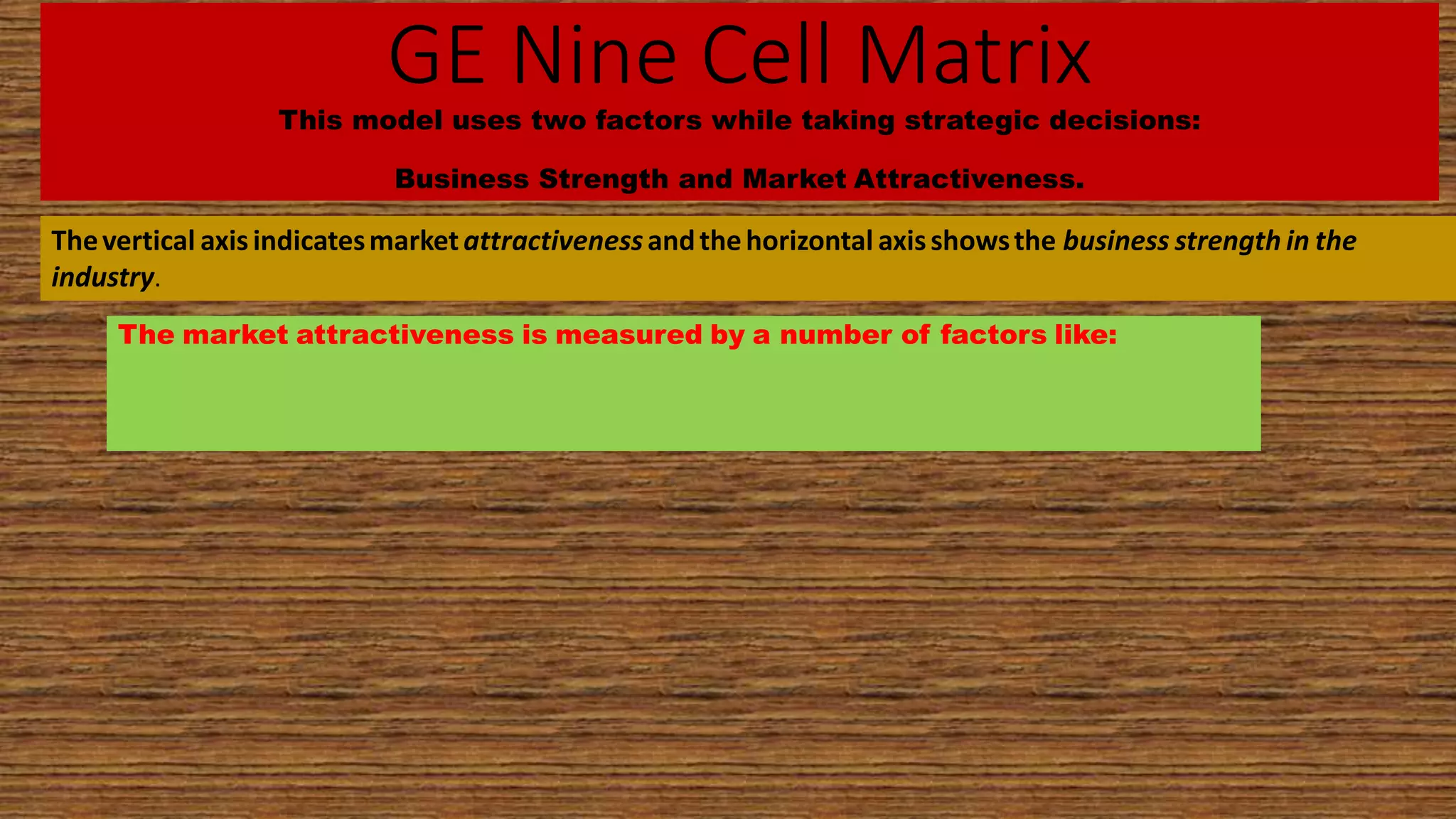 BCG, GE NINE CELL, EXPERIENCE CURVE | PPTX