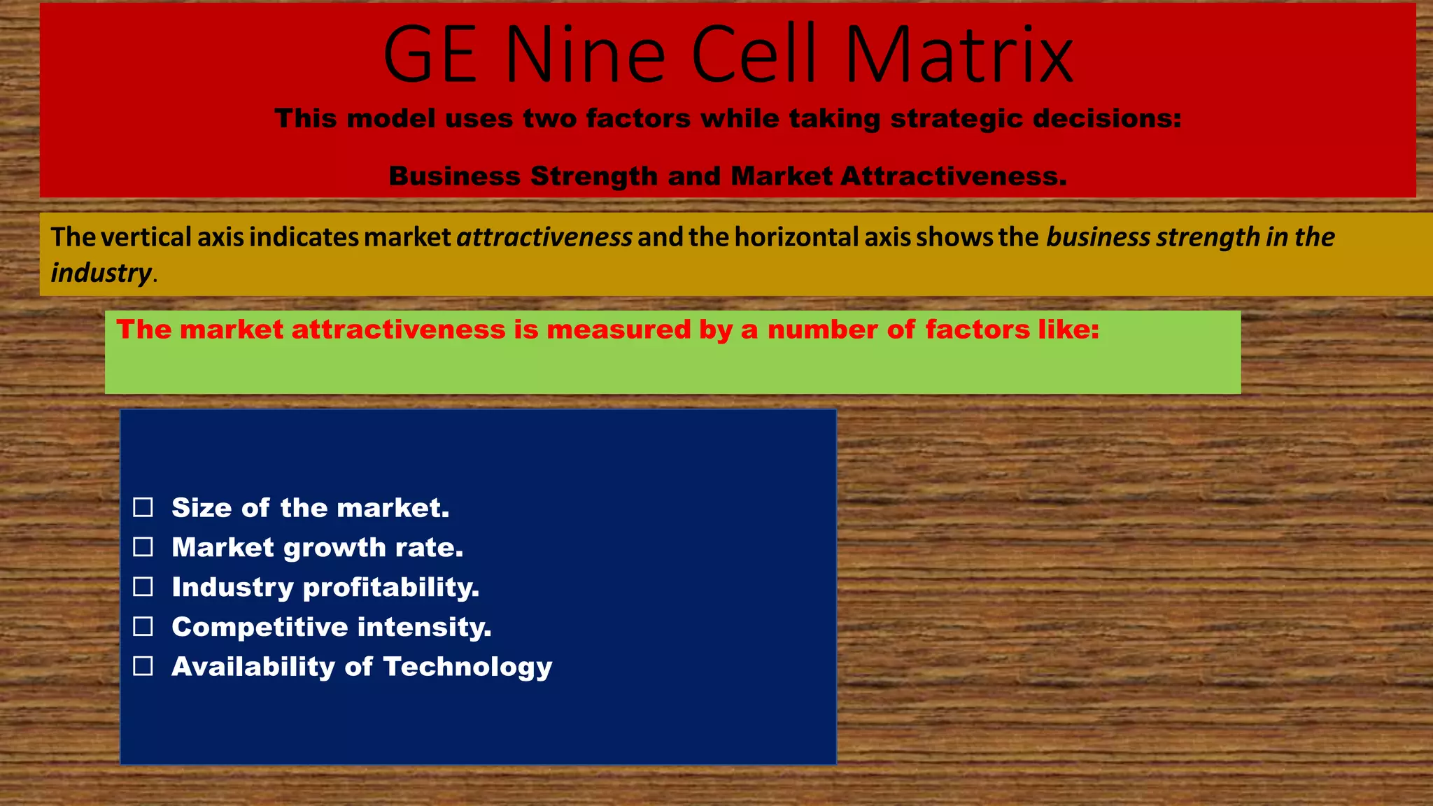 BCG, GE NINE CELL, EXPERIENCE CURVE | PPTX