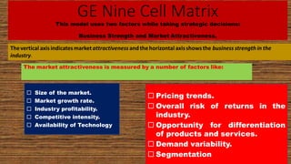 BCG, GE NINE CELL, EXPERIENCE CURVE | PPTX