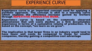 BCG, GE NINE CELL, EXPERIENCE CURVE | PPTX