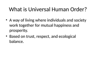 Strategy of transition to Universal Human order ppt. | PPT