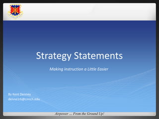 The Strategy Statement | PPT