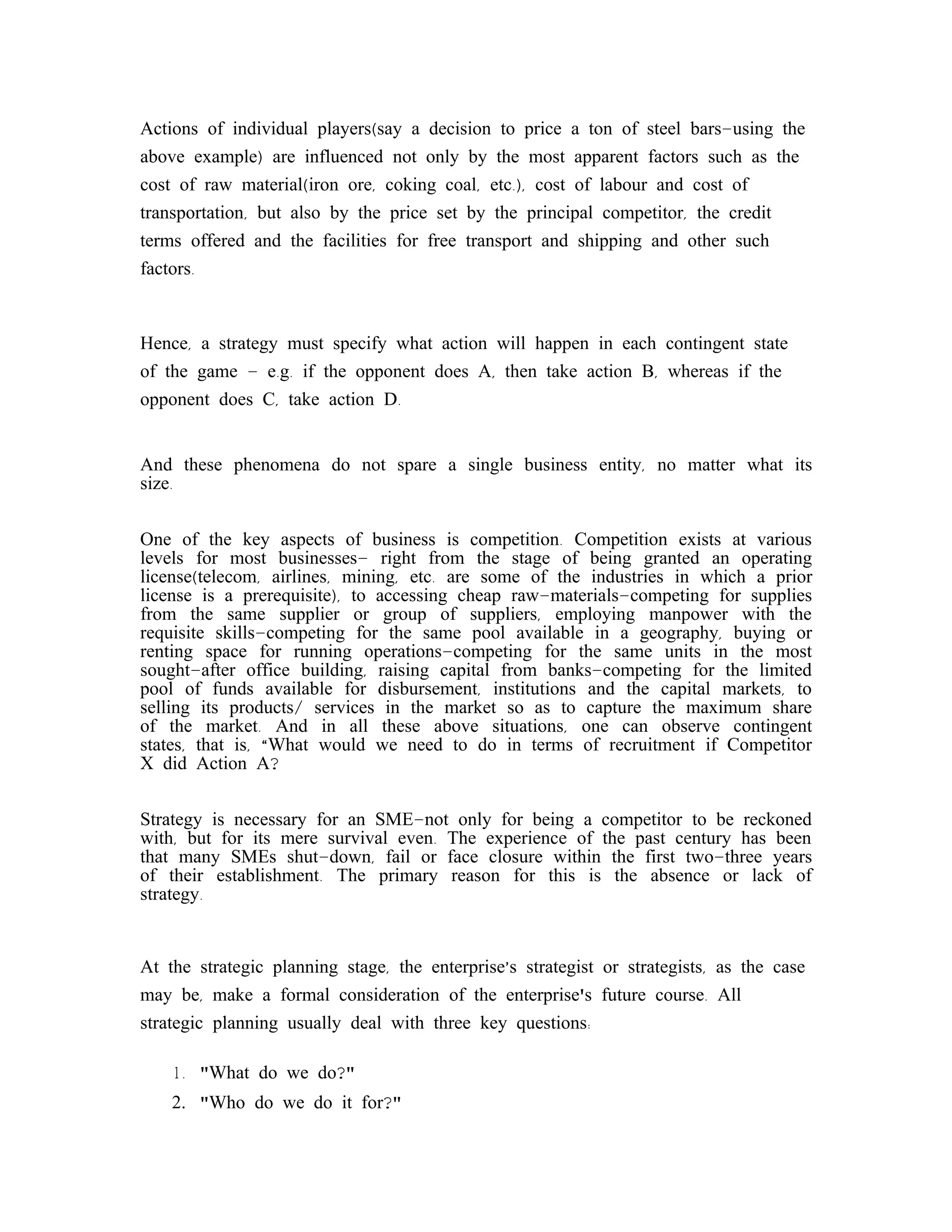 Strategy and Vision for SMEs | DOC