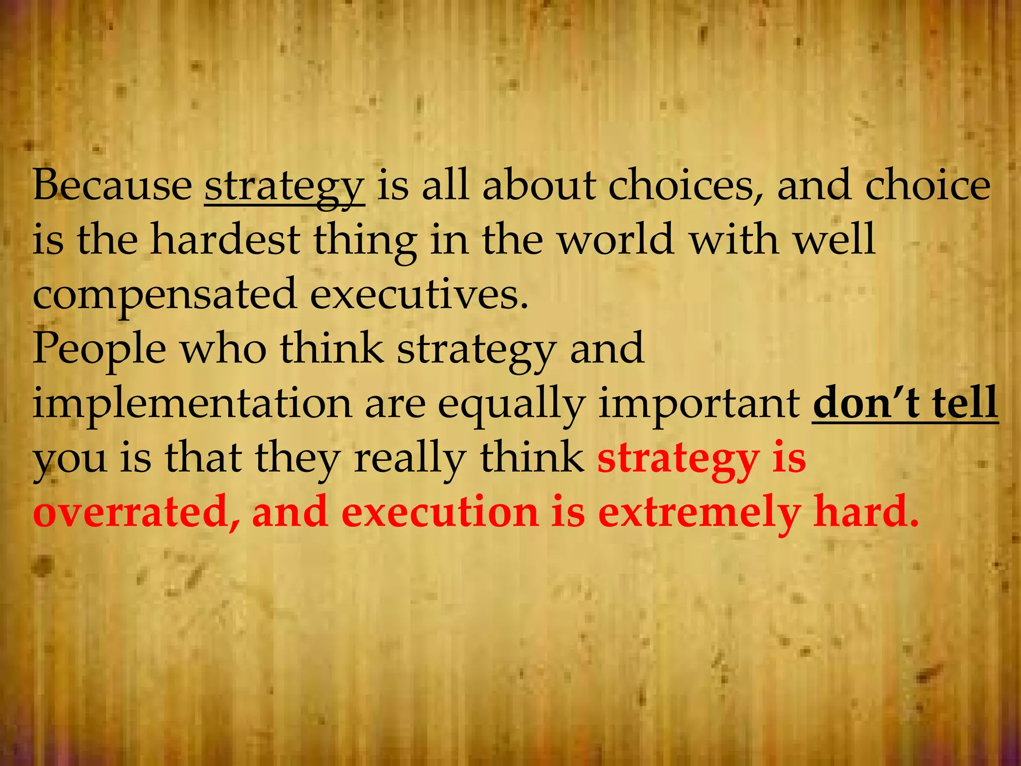Strategy vs execution | PPT | Free Download