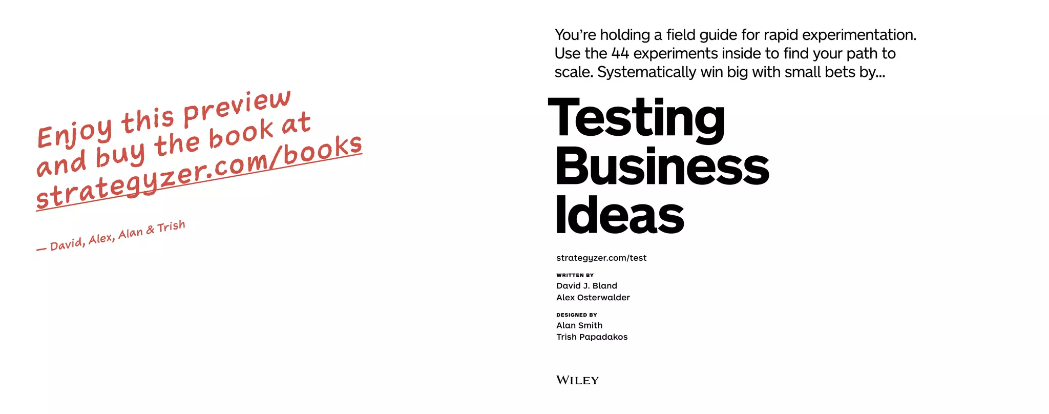 Testing Business Ideas by David Bland & Alex Osterwalder | PDF