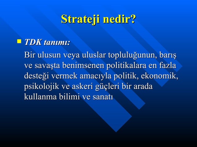 Stratejik yonetim | PPT