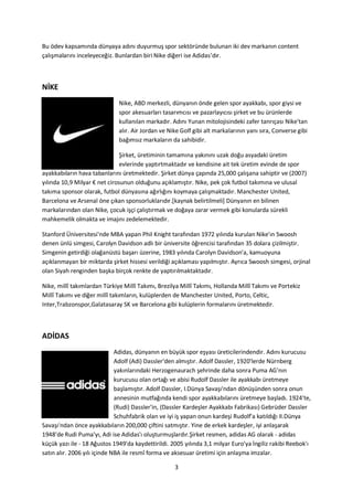 Adidas ve Nike Content Marketing | PDF