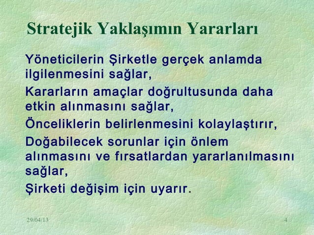 Stratejik Yönetim | PPT