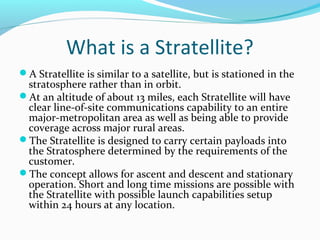 Stratellite 2015 | PPT