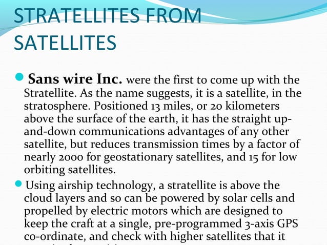 Stratellite 2015 | PPT