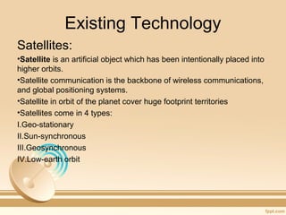 Stratellites - Satellites in Stratosphere | PPT