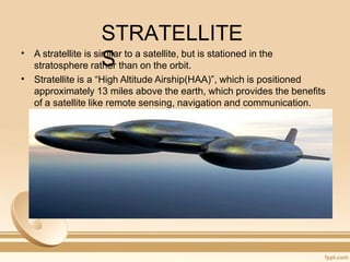 Stratellites: Satellites play a crucial role in modern technology and ...