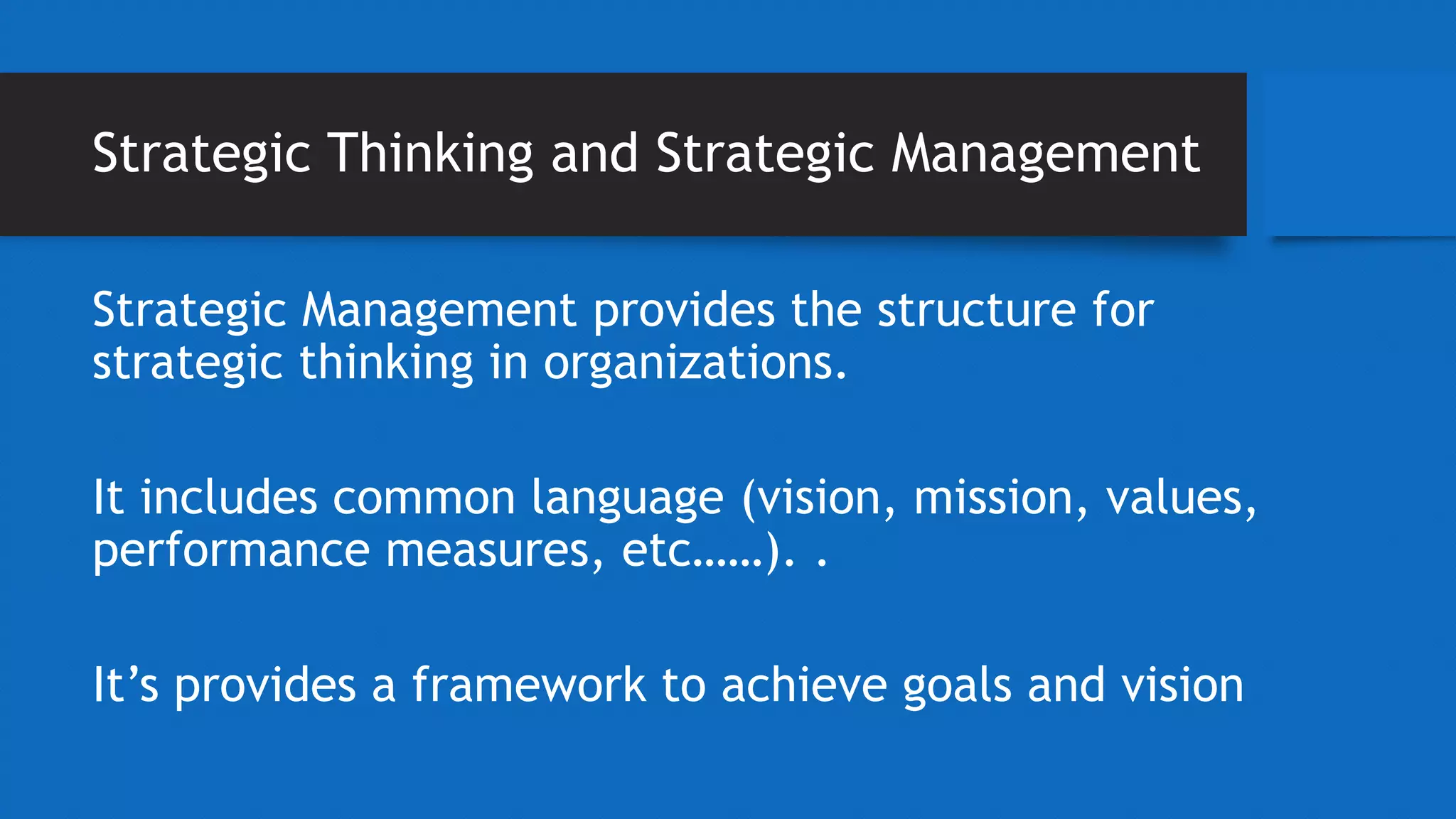 How to Develop Strategic Thinking in Management | PPTX