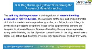 Bulk Bag Discharge System- Stratgem | PPTX
