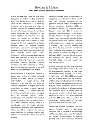 Stratgic imitation-Road to business growth | PDF | Smartphones ...