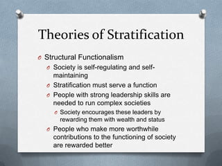 Stratification | PPTX | Debated Sensitive Social Issues | Sensitive Topics