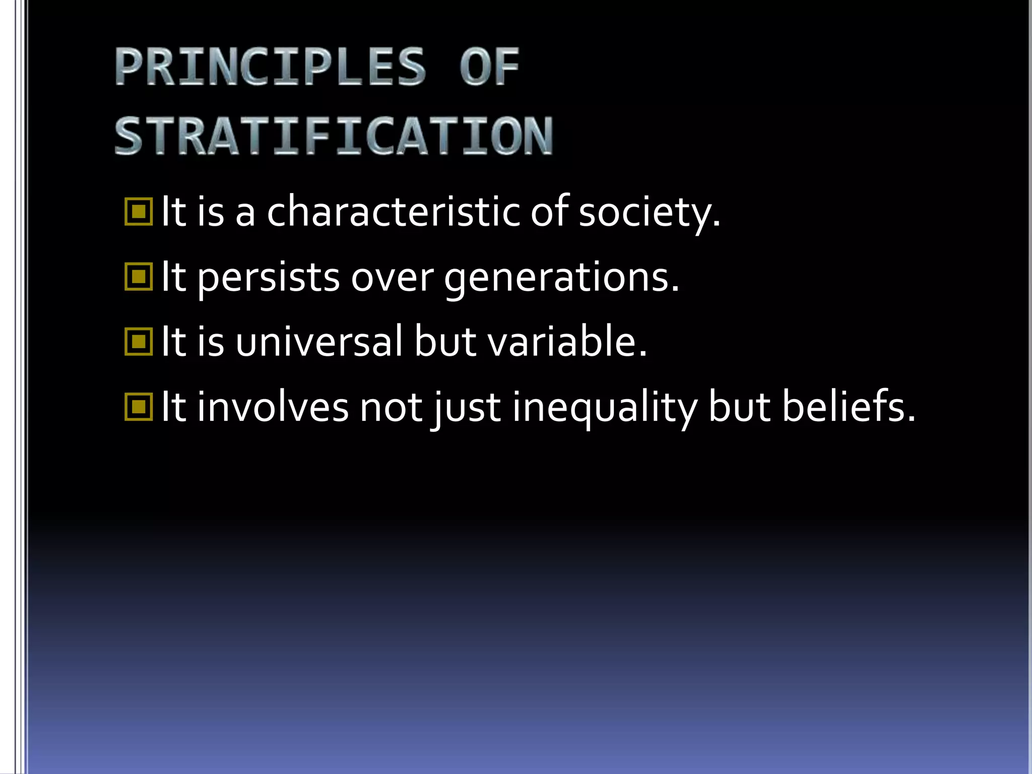 Stratification | PPT