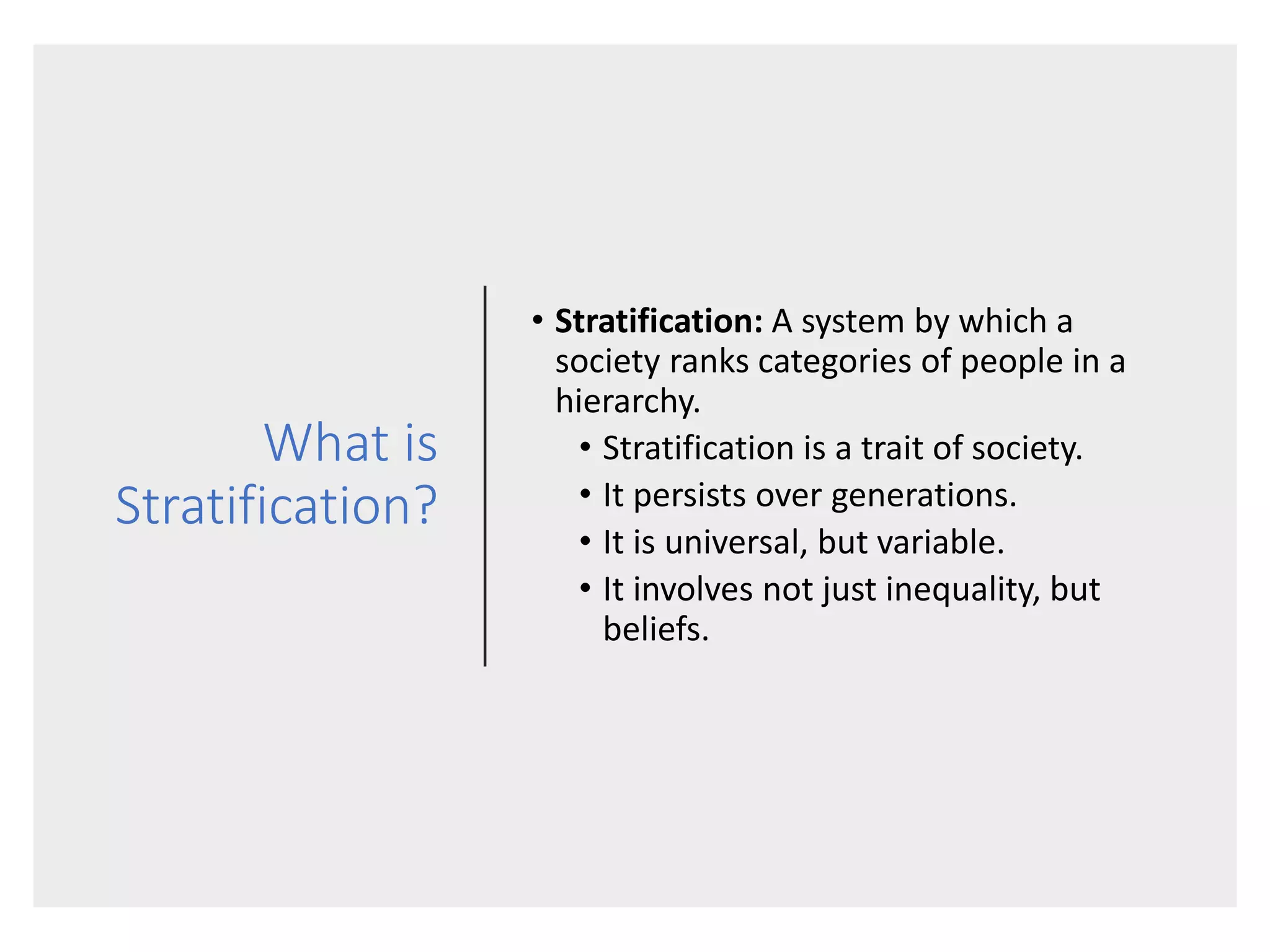 Stratification | PPT
