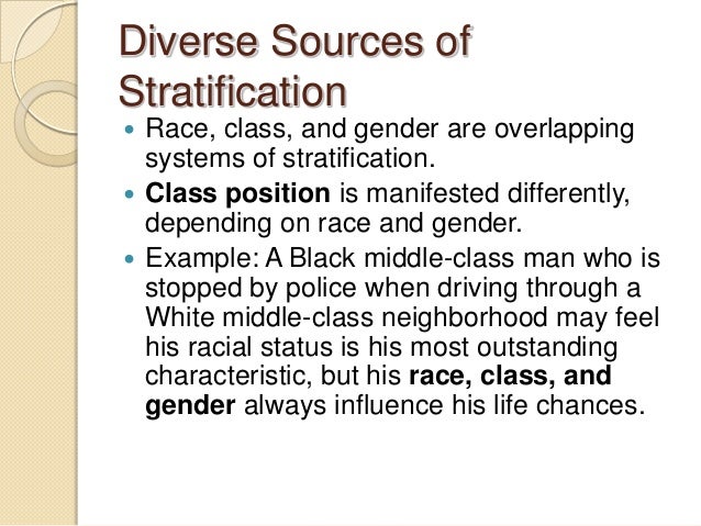 Stratification Chapter 7