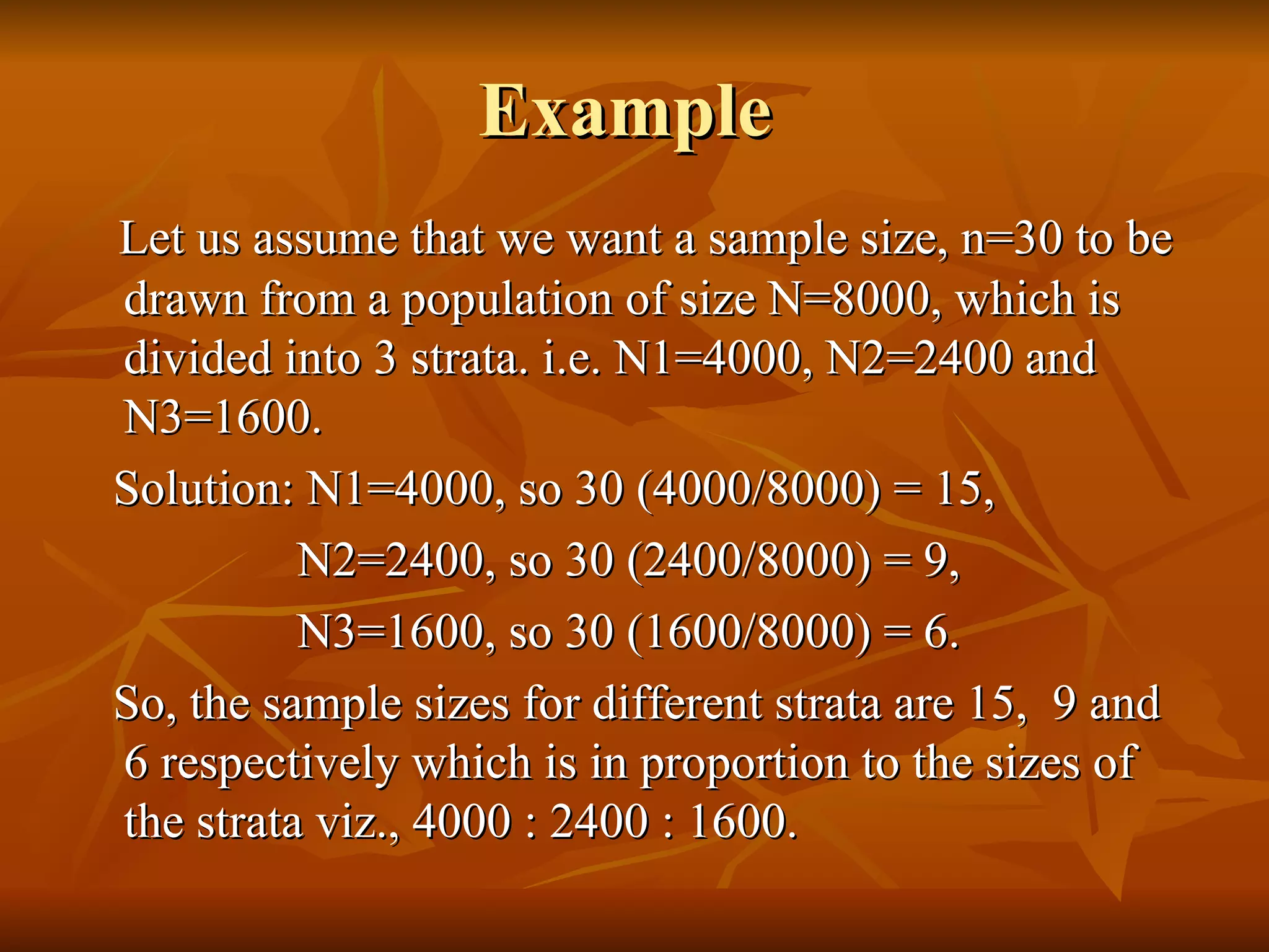 Stratified Random Sampling | PPT
