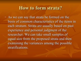Stratified Random Sampling | PPT