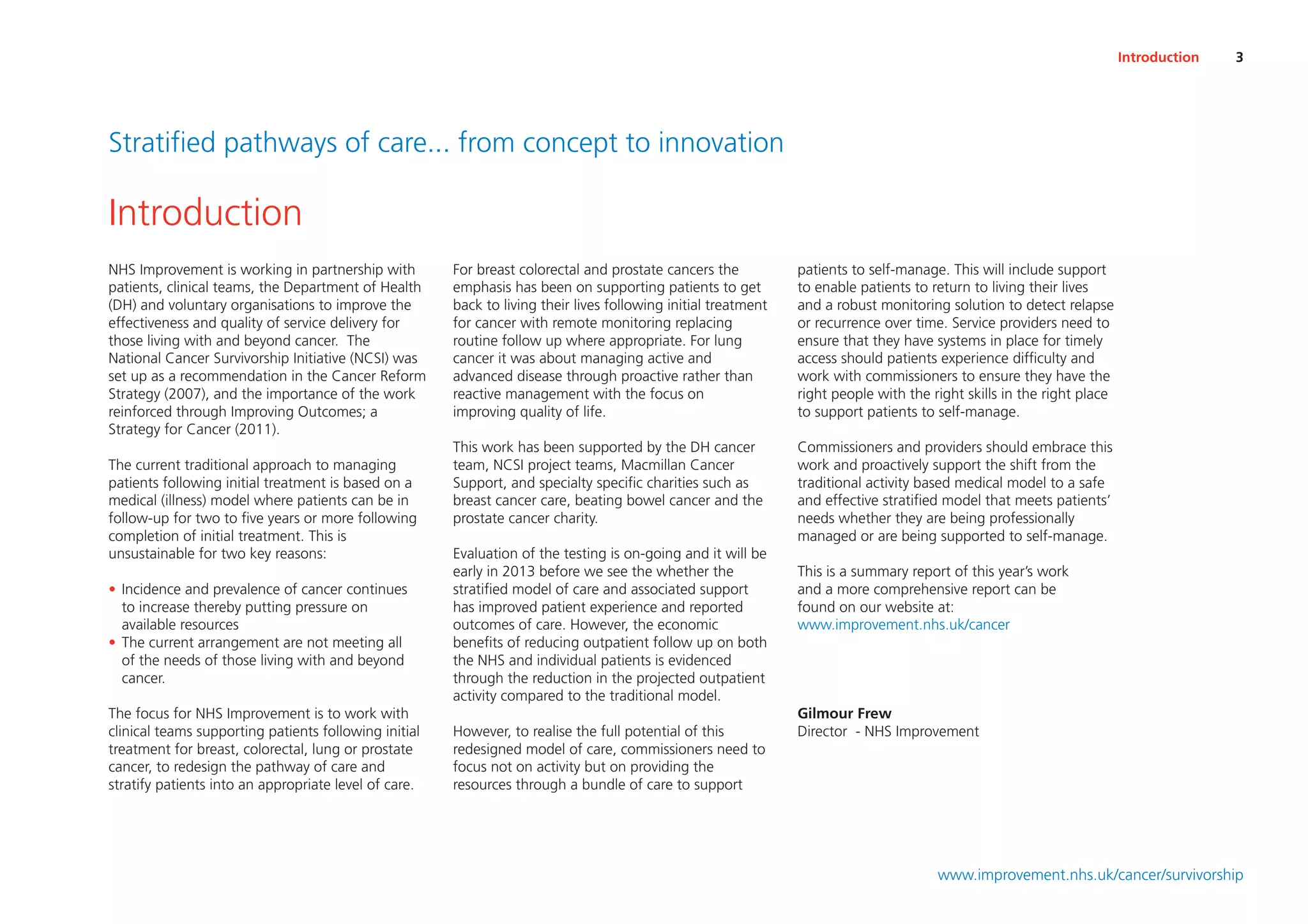Stratified pathways of care...from concept to innovation | PDF