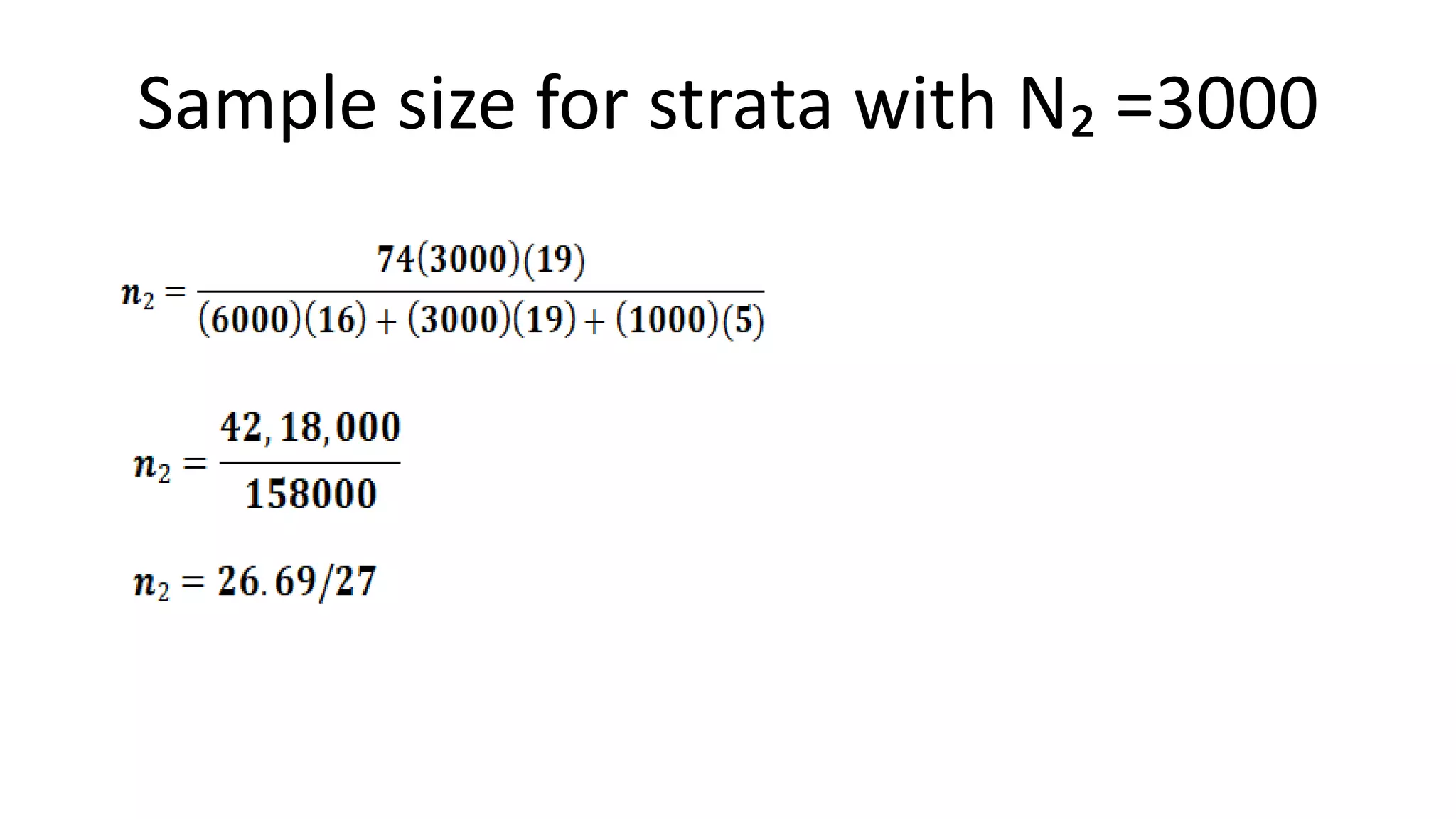 Stratified Random Sampling - Problems | PPTX