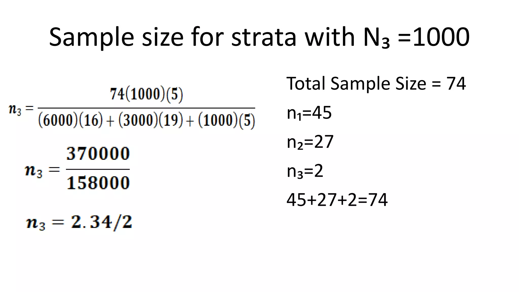 Stratified Random Sampling - Problems | PPTX | Physics | Science