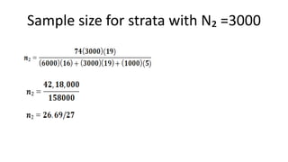 Stratified Random Sampling - Problems | PPTX | Physics | Science