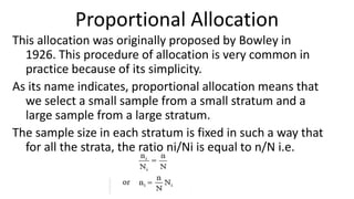Stratified Random Sampling - Problems | PPTX