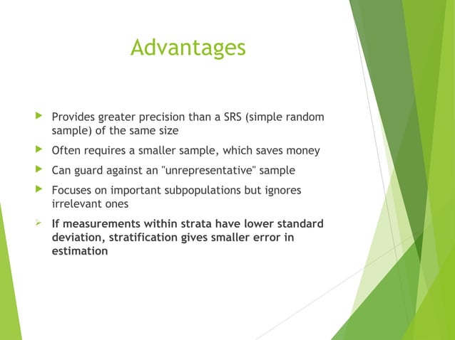 Stratified random sampling | PPT