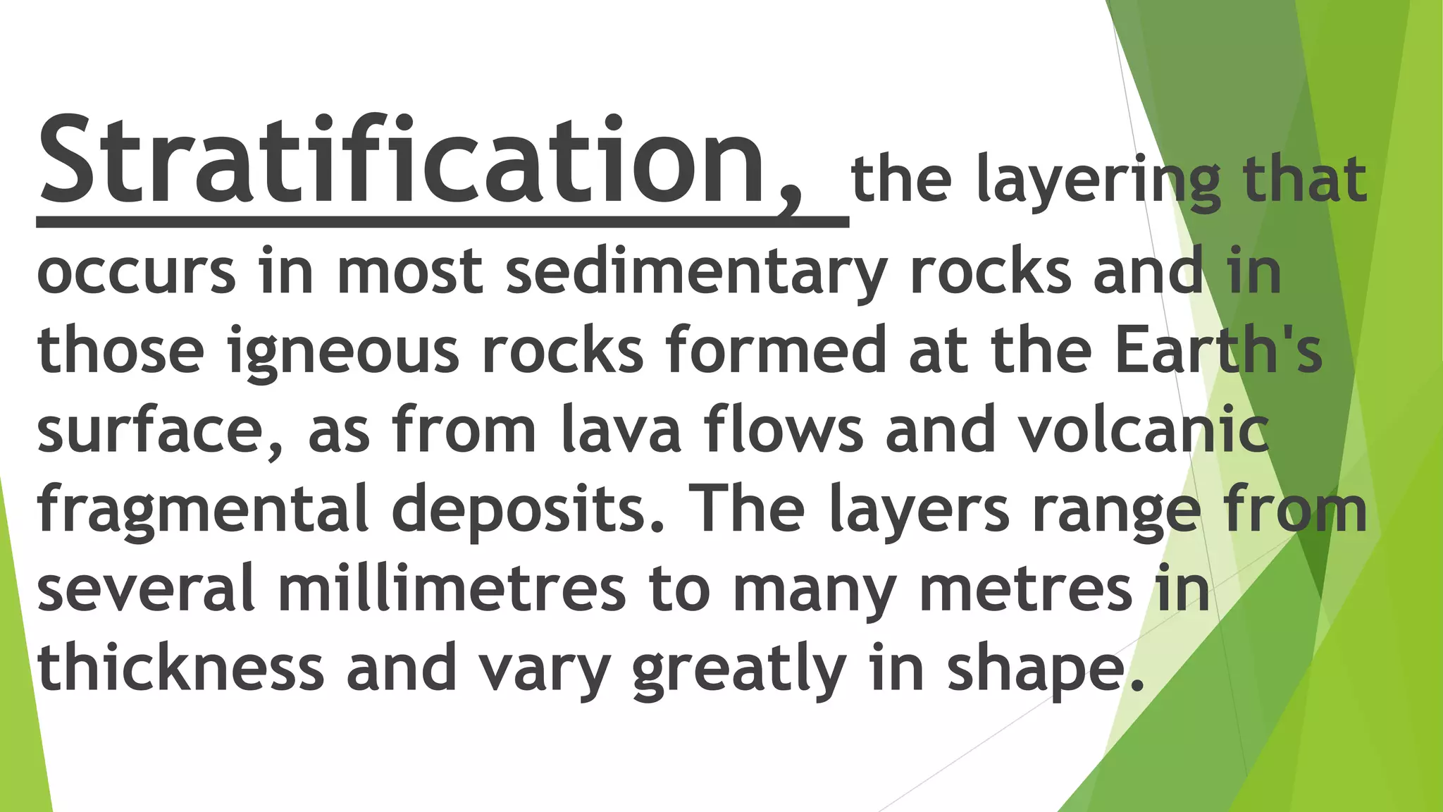 Stratified rocks | PPTX