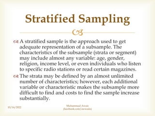 Stratified Sampling Technique - Probability Sampling - Mass Media ...