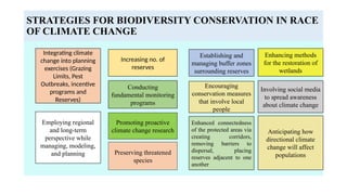 Strategies for biodiversty conservation in the face of climate change.pptx