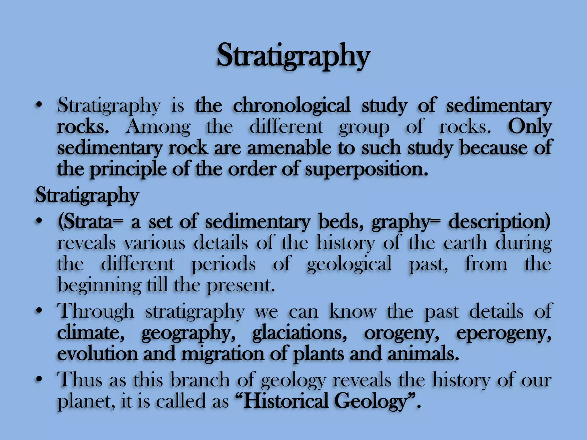 Stratigraphy | PPTX