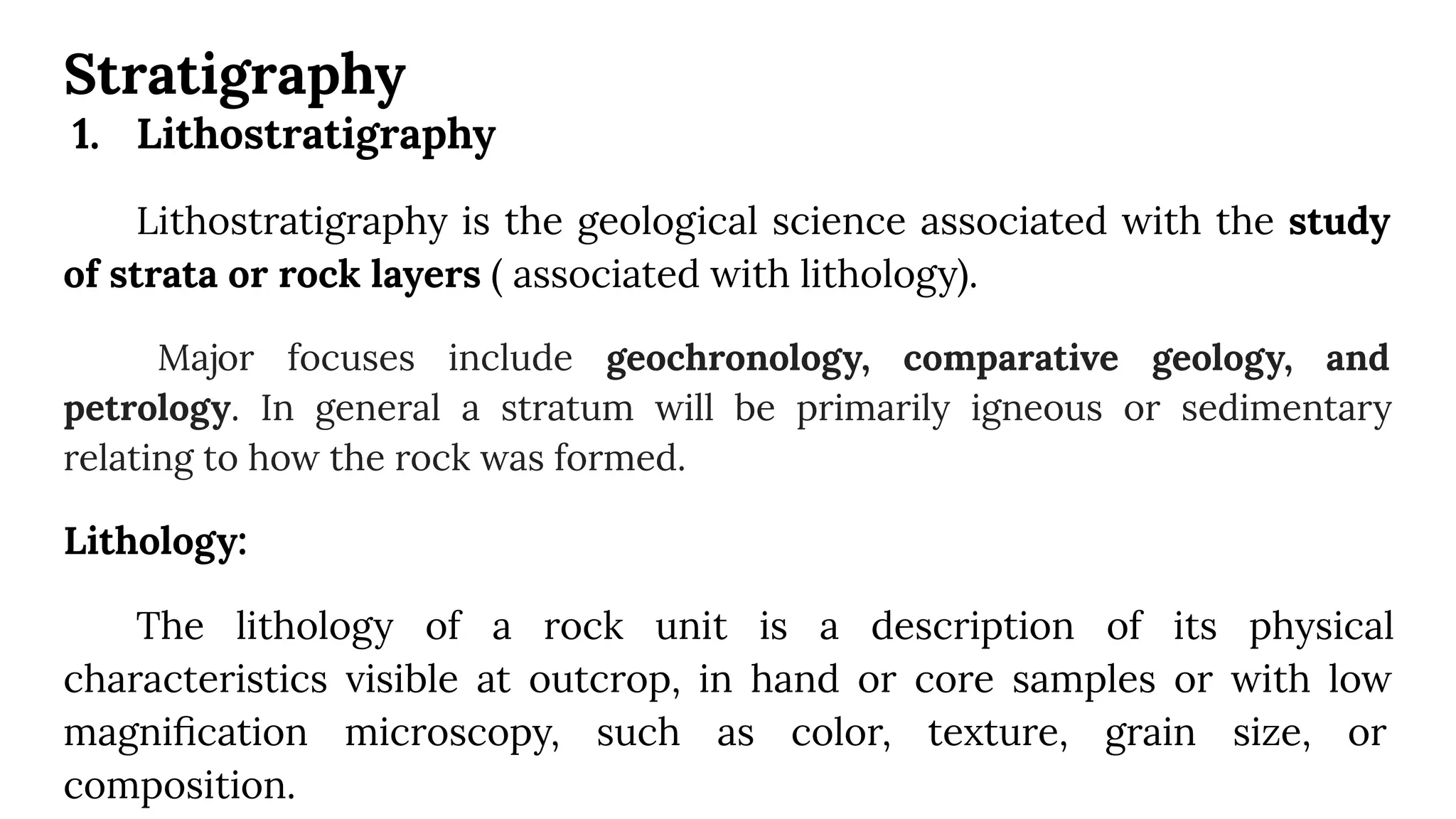 Stratigraphy | PDF