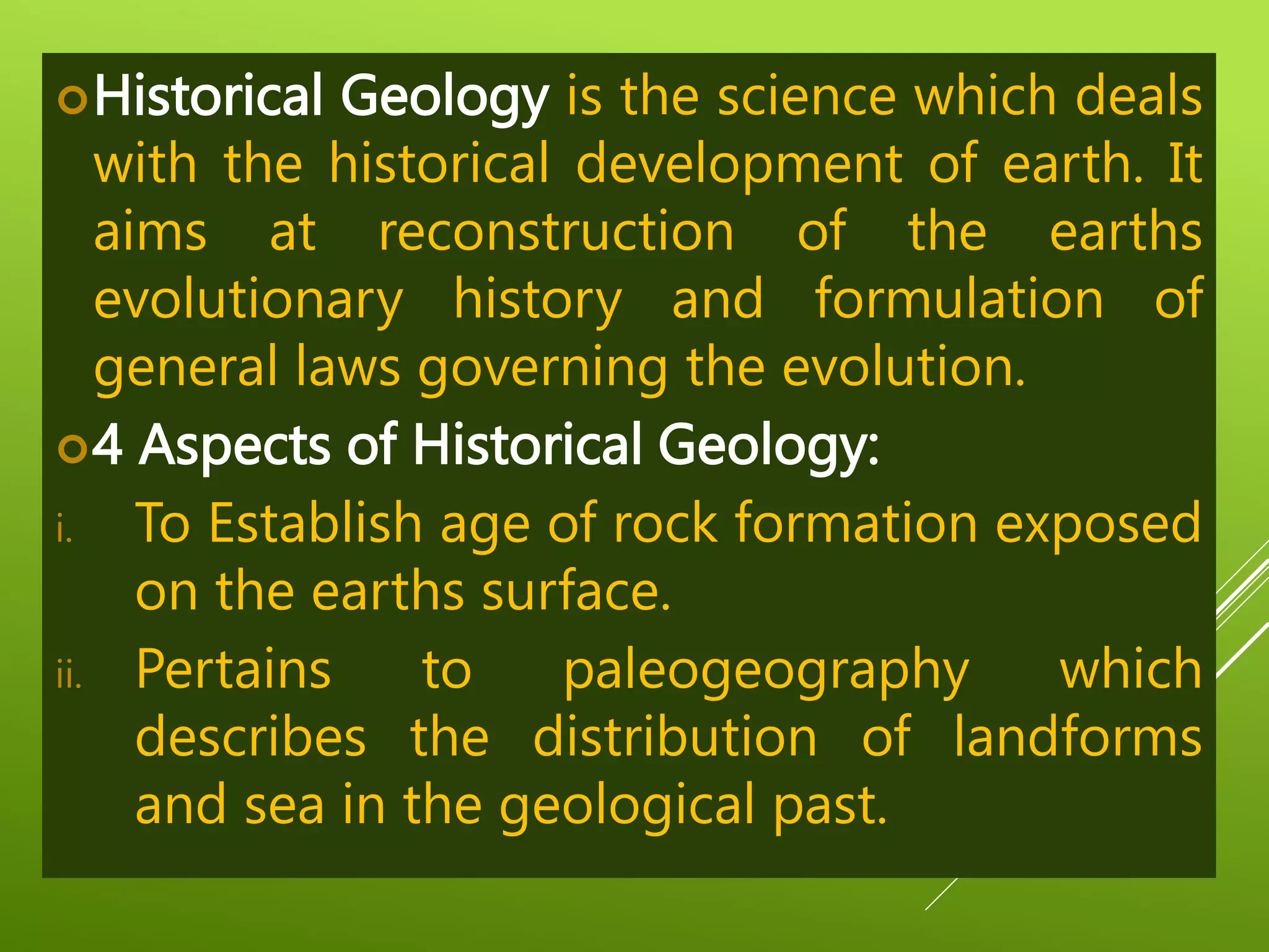 Stratigraphy and history of earth | PPTX